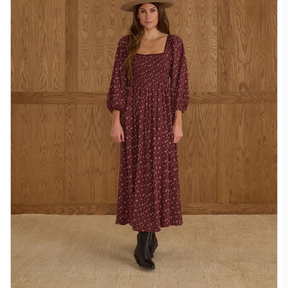 Rylee & Cru | Dresses | Della Dress In Harvest Berry Size M Like New ...